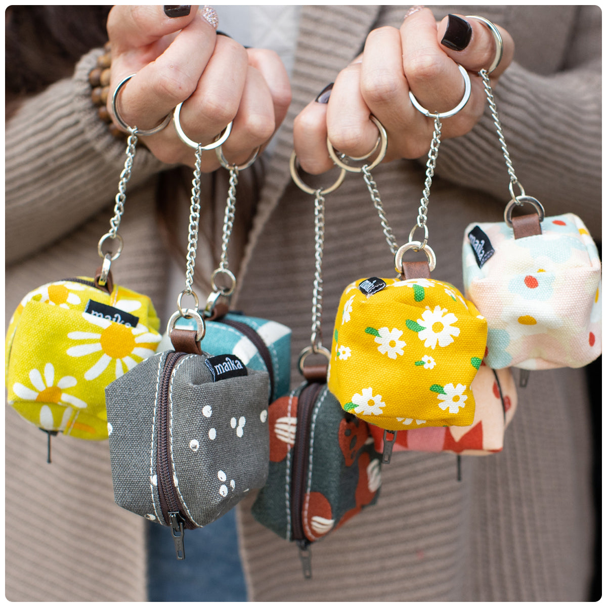 Maika Mini Cube Key Ring