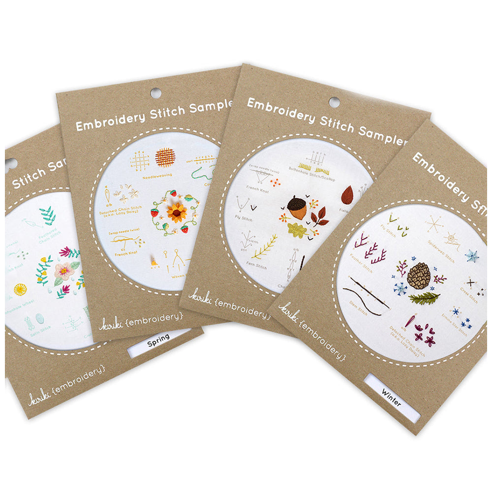 Spring Embroidery Stitch Sampler